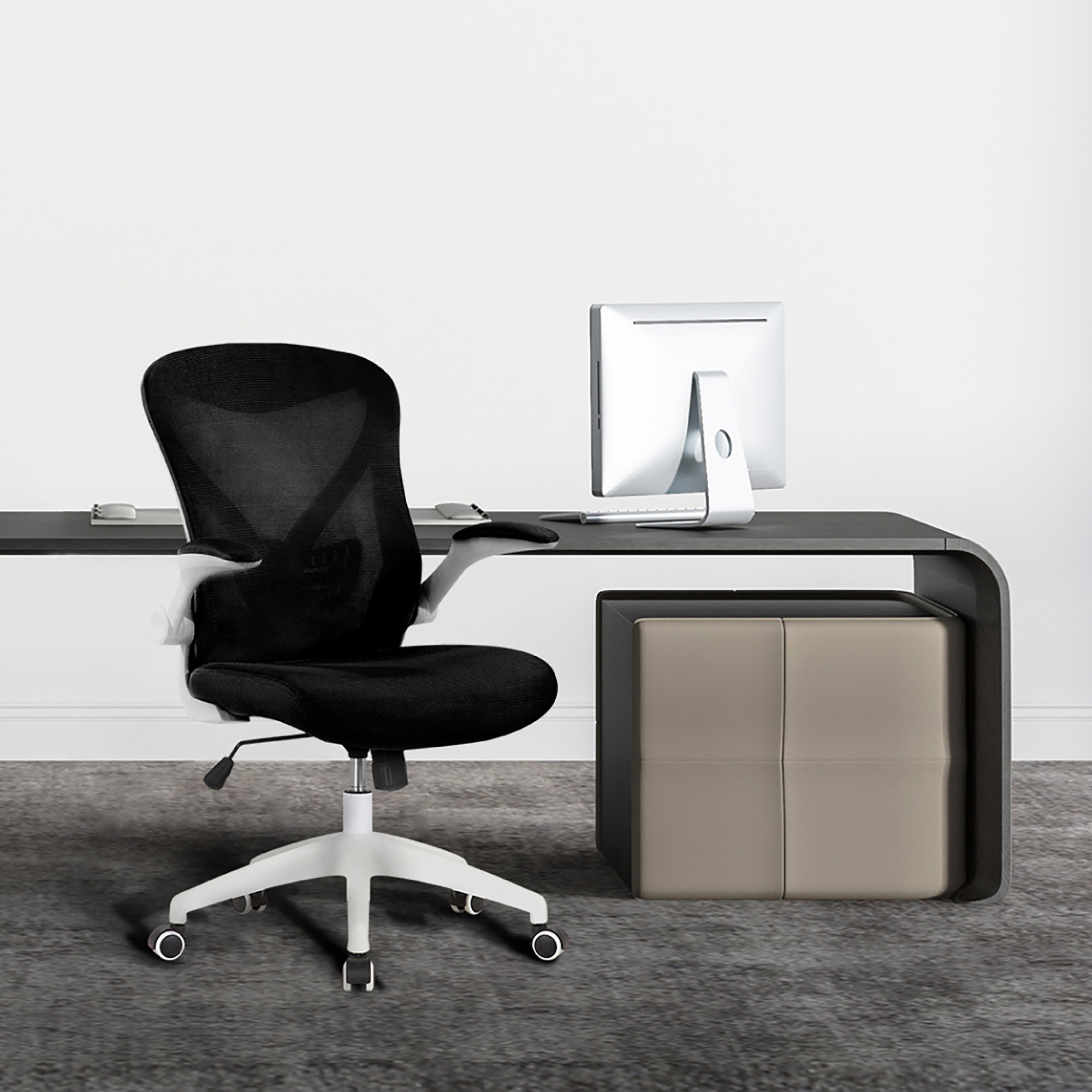 Inbox Zero Kurpaska Mesh Ergonomic Office Chair with Nylon Base | Wayfair