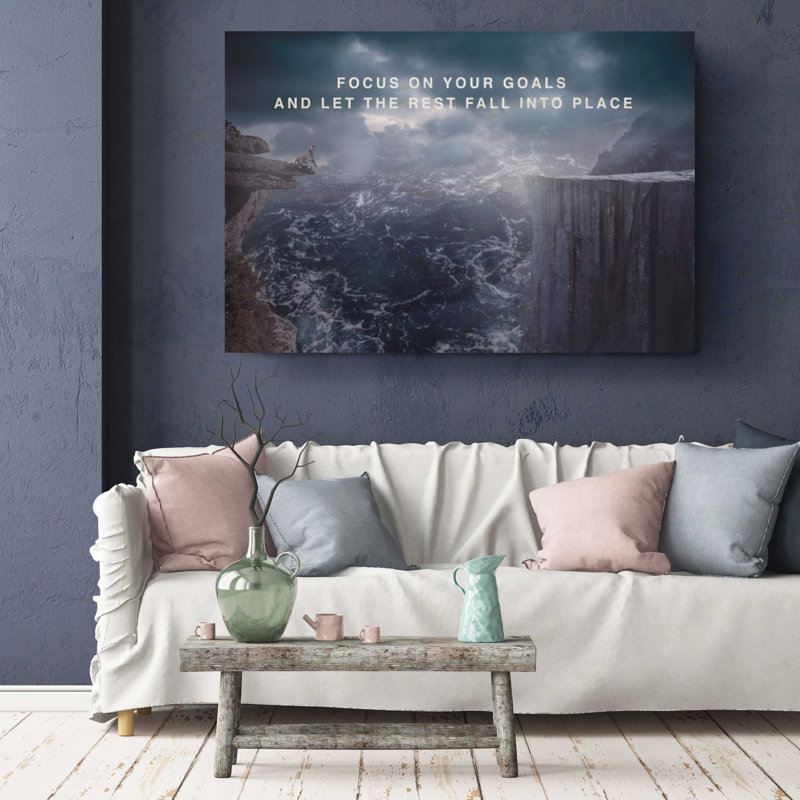 Rosecliff Heights Focus On Your Goal Canvas Print Motivation ...