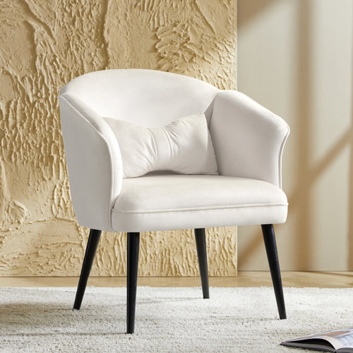 Mercer41 Chatavia 26.5"W Modern Accent Chair With Metal Legs | Wayfair