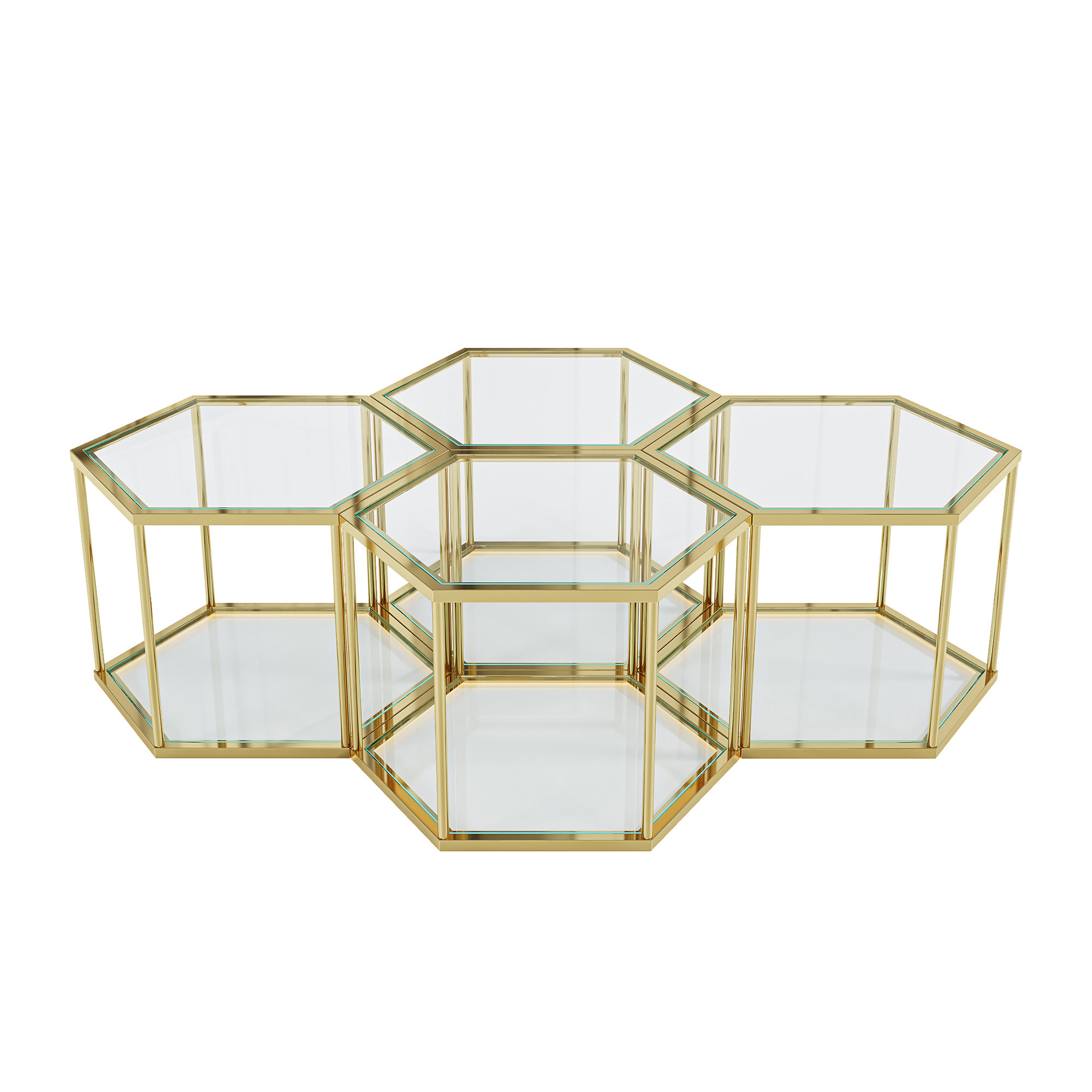 Everly Quinn 1+3 Living Room Small Coffee Table Bed Table Table Side ...