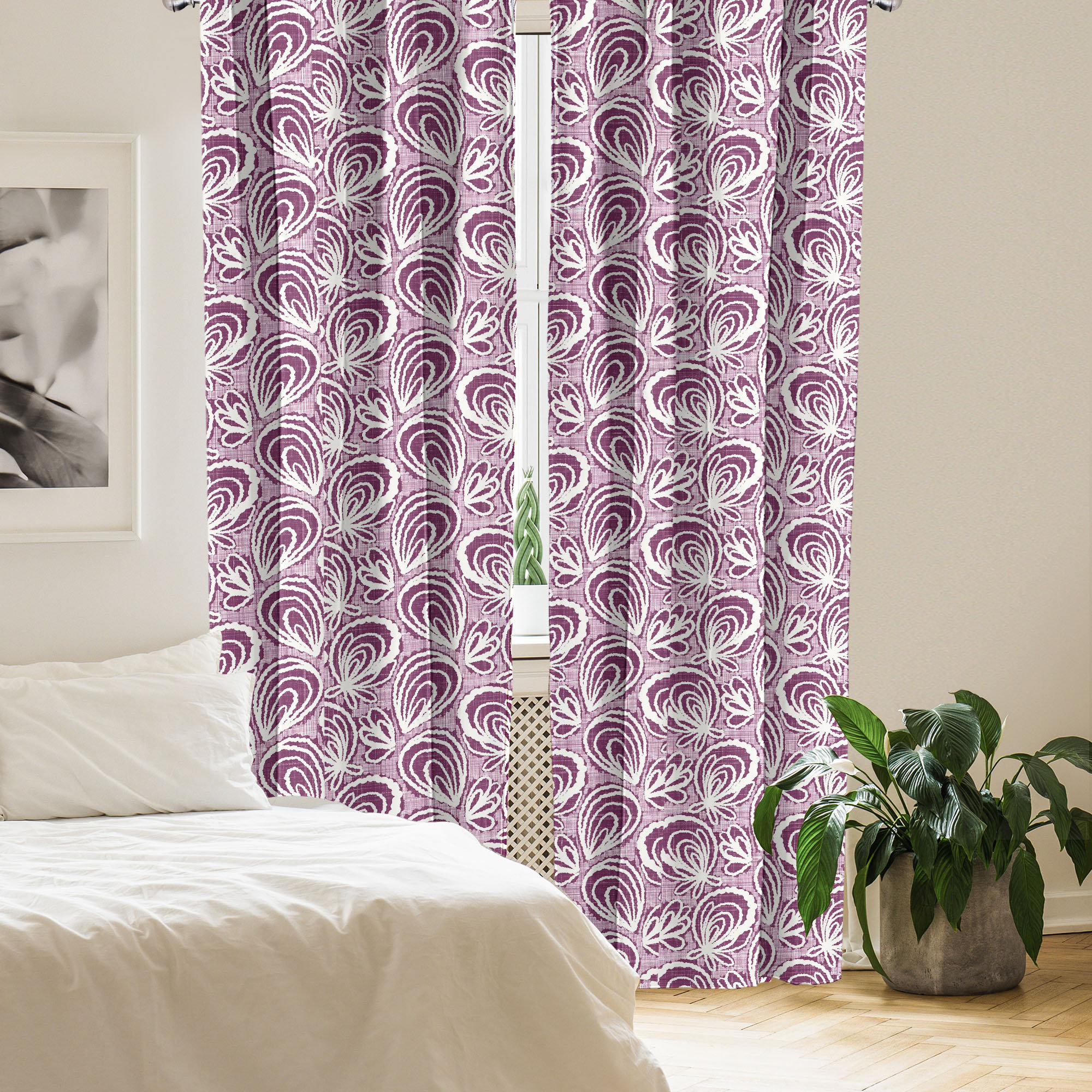 East Urban Home Balhar Microfiber Semi-Sheer Curtain Pair | Wayfair