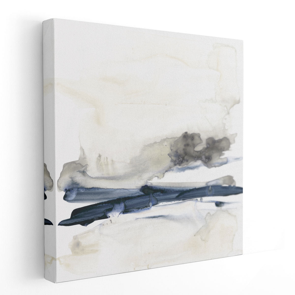 Brayden Studio Navy Horizon Line I - Canvas Print Wall Art | Wayfair