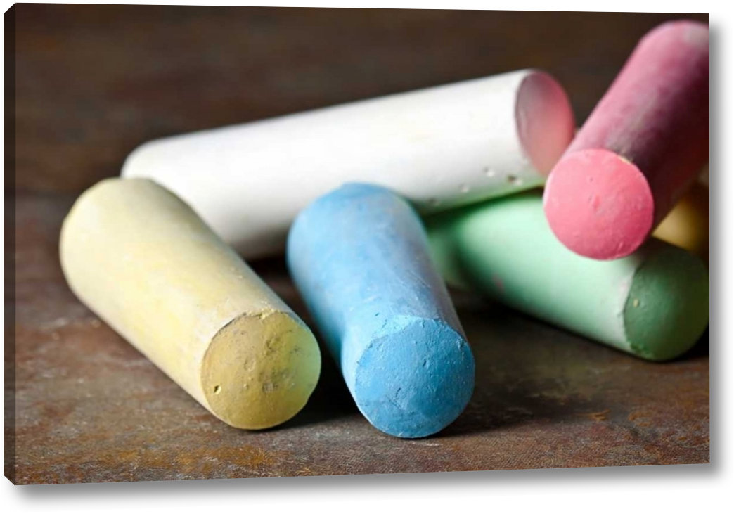 Ebern Designs Sidewalk Chalk I by C. Thomas McNemar - Wrapped Canvas ...