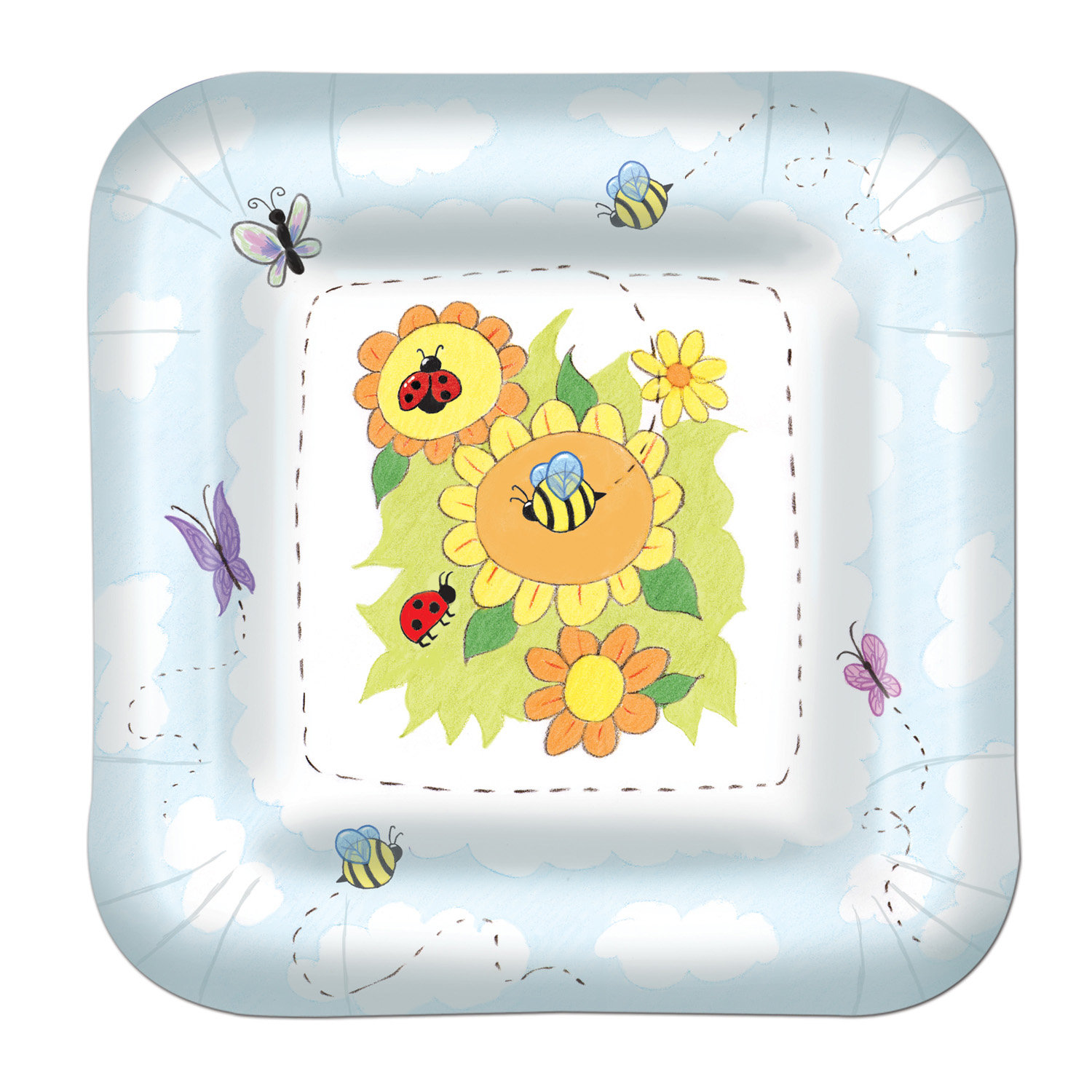 The Party Aisle™ Garden Plates - Pack of 12 - Wayfair Canada