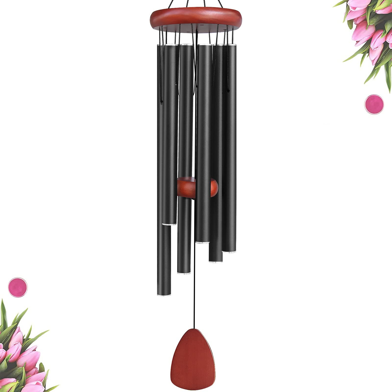 Arlmont & Co. Large Aluminium Wind Chimes Outside, Soothing Melodic ...