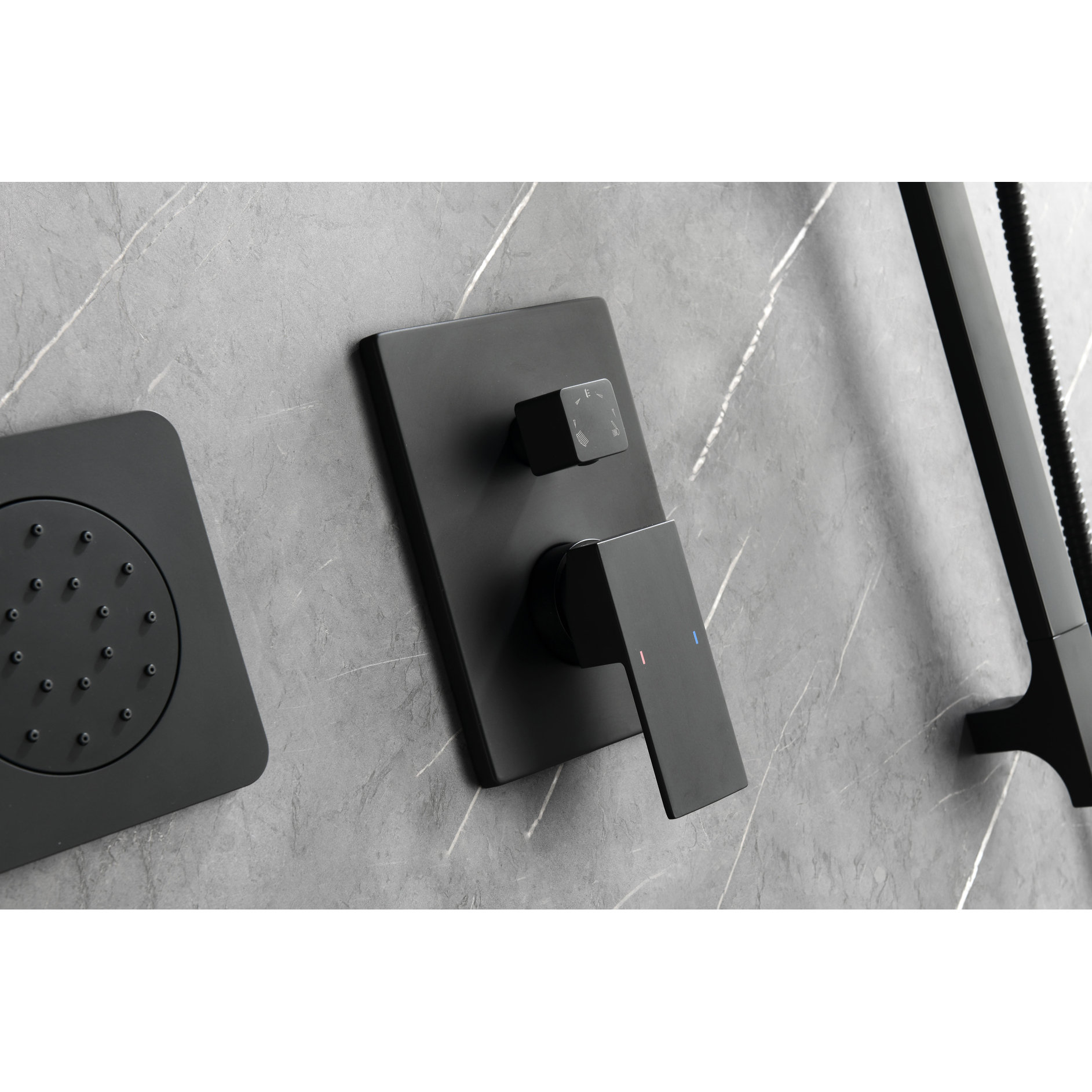 SnugglySolace Solid Brass Shower Diverter Valve Mixer - 3 Way Outlet ...