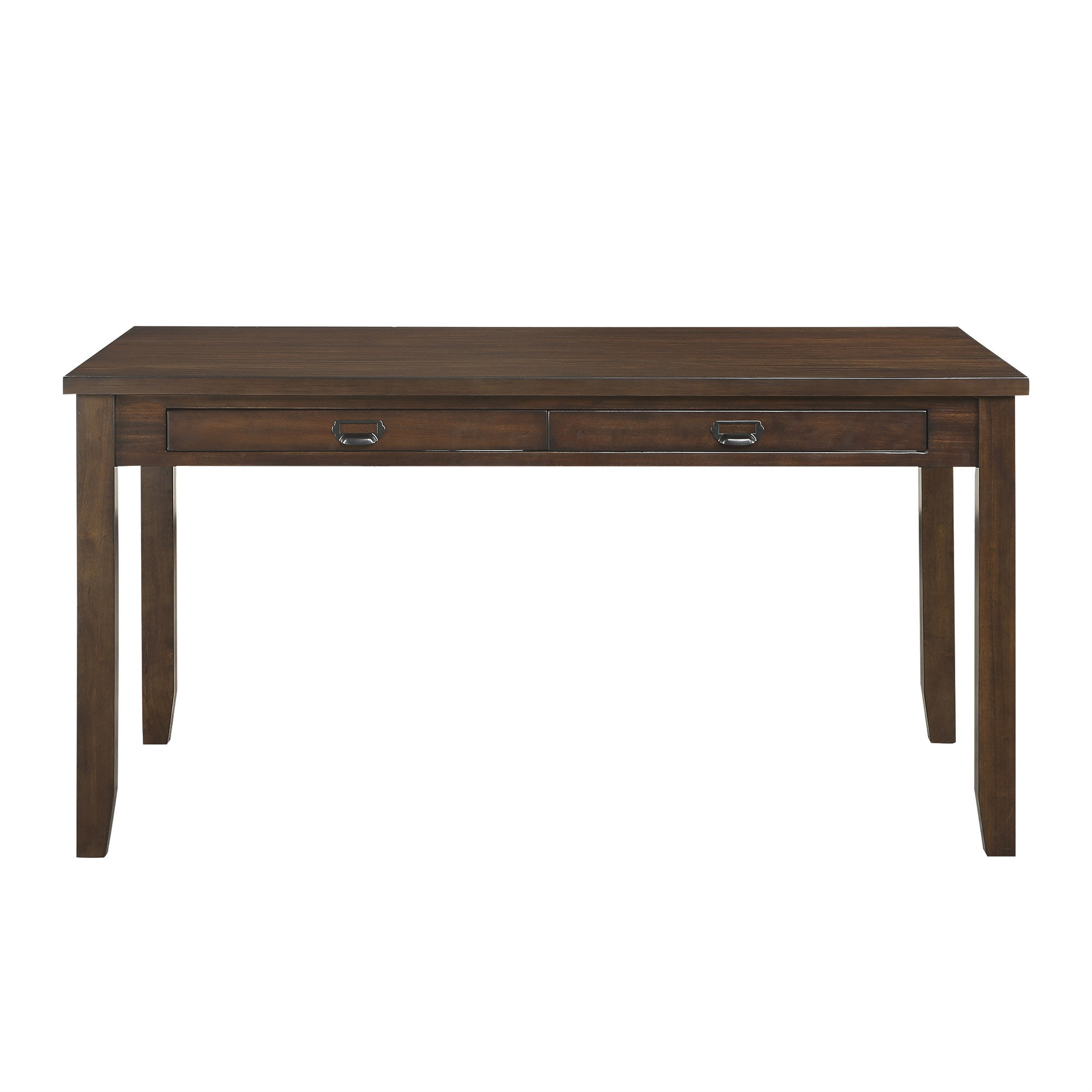 Lark Manor Dark Cherry Finish Dining Table With 4 Drawers 1Pc ...