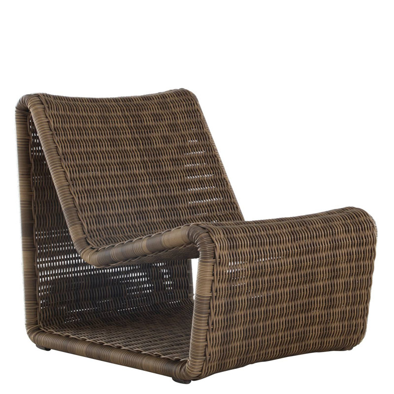 Summer Classics Como Wicker Armless Patio Chair | Wayfair