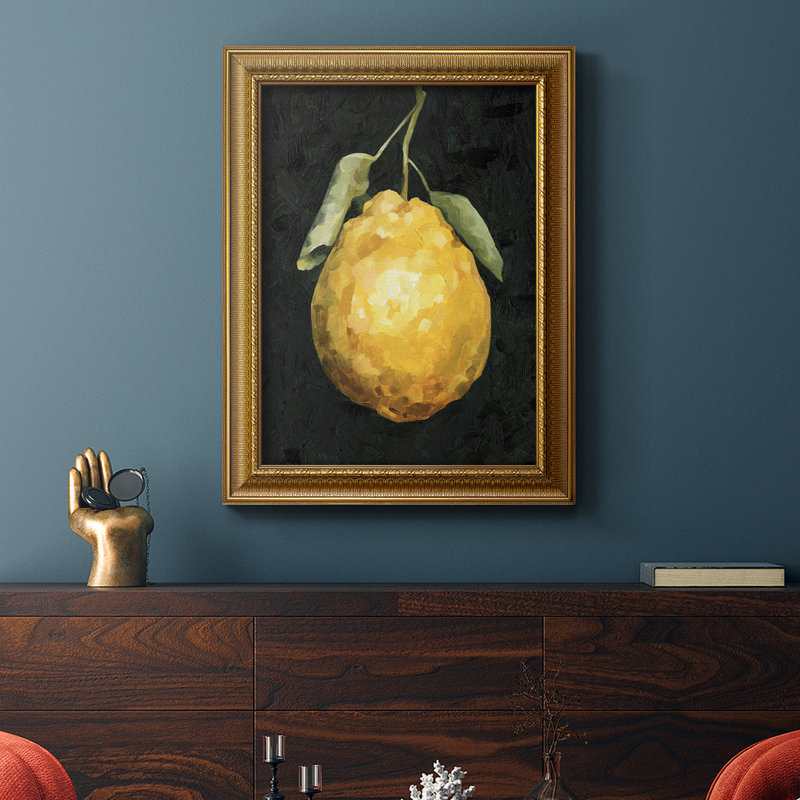 Gracie Oaks Dark Lemon II Premium Framed Canvas- Ready To Hang ...