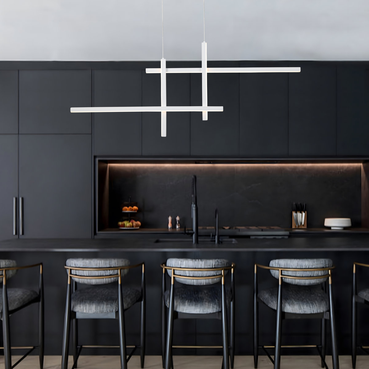 Wrought Studio™ Gilemette - Light Matte White LED Geometric Pendant ...