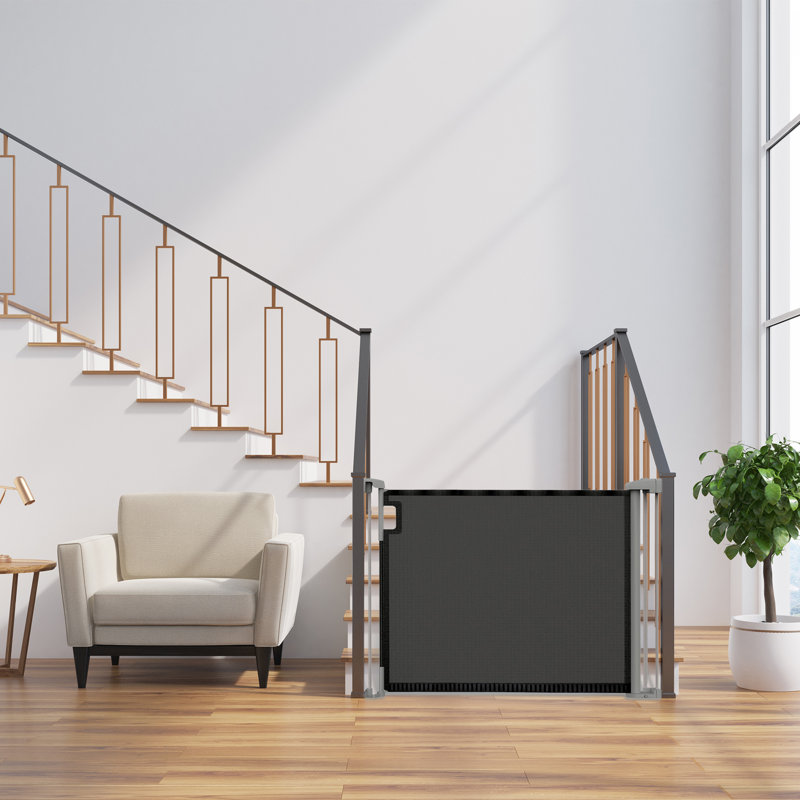 Ingenuity Summer Infant Tuck Away Mesh Stairway Pet & Baby Gate with ...