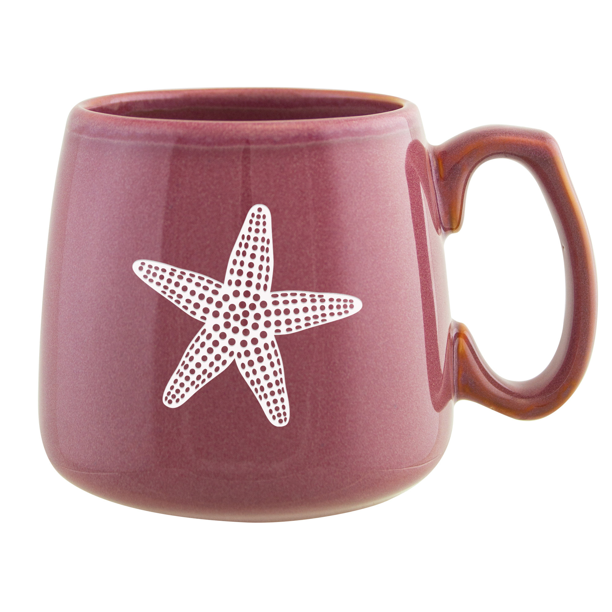 Highland Dunes Seashore Sand Etched Ceramic Mug Set | Wayfair