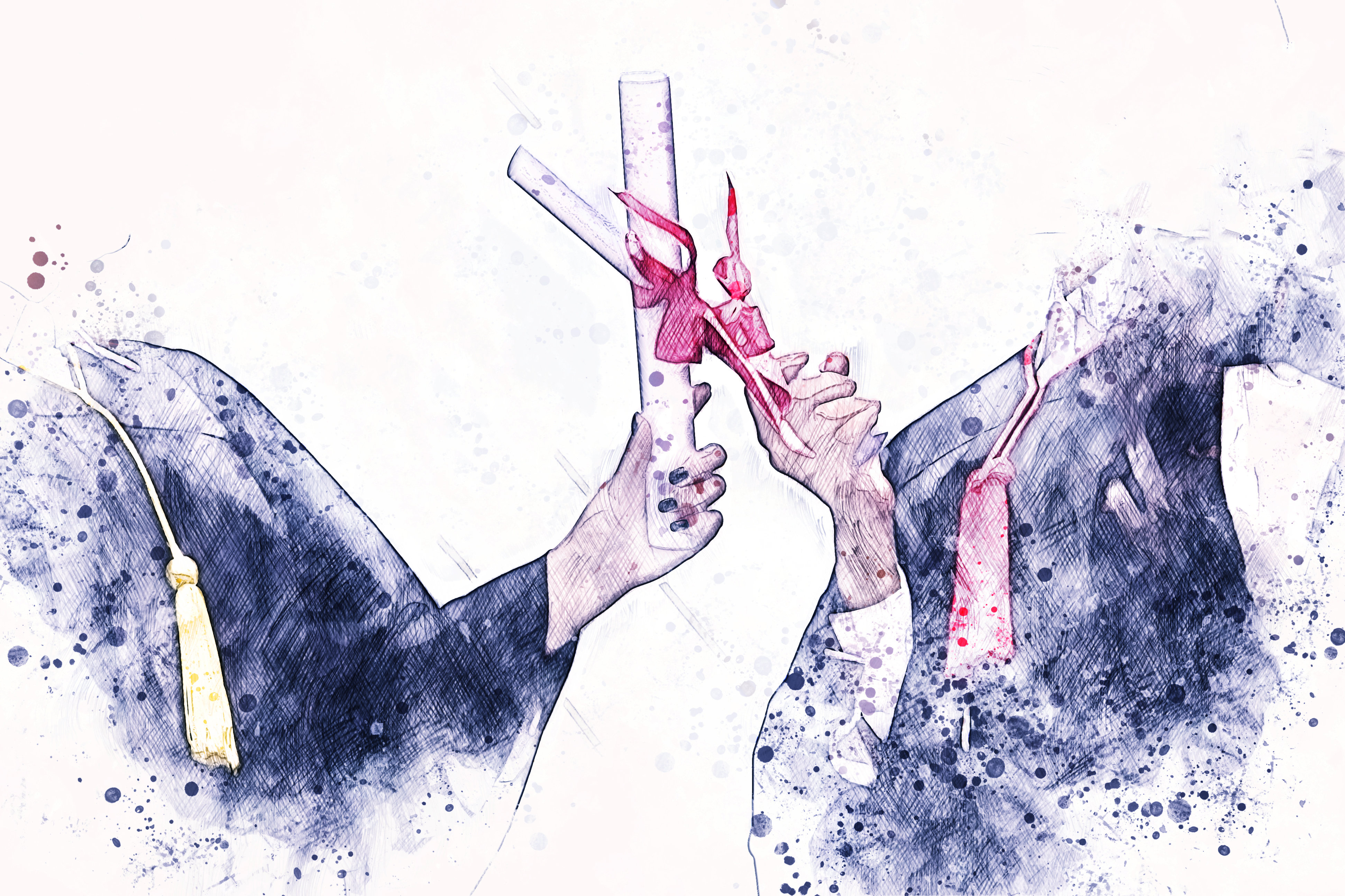 Winston Porter Abstract Graduation Illustration 11450274 - Wayfair Canada