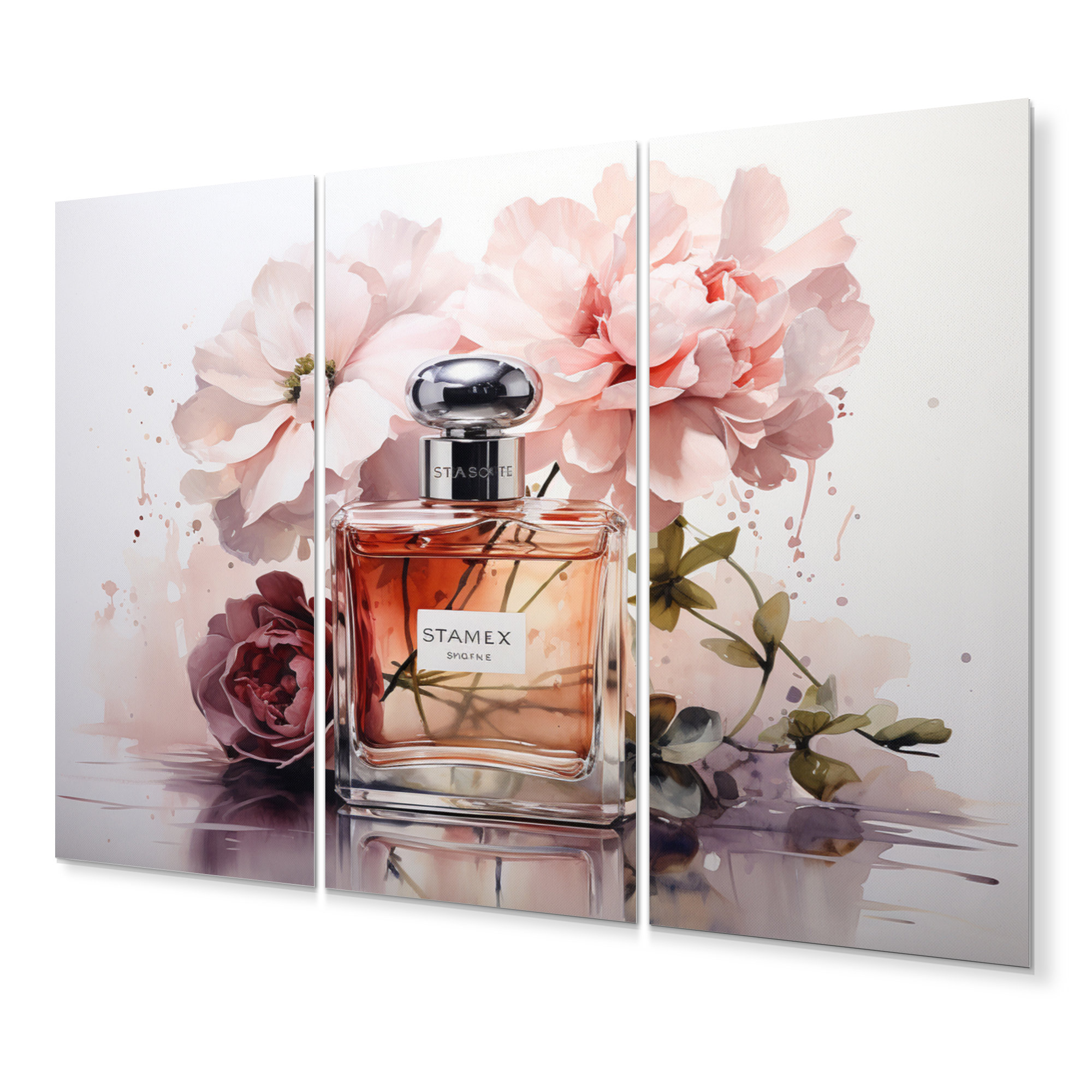 Design Art Perfume Vibrant Elegance III - Fashion Metal Wall Art Living Room Set - Wayfair Canada