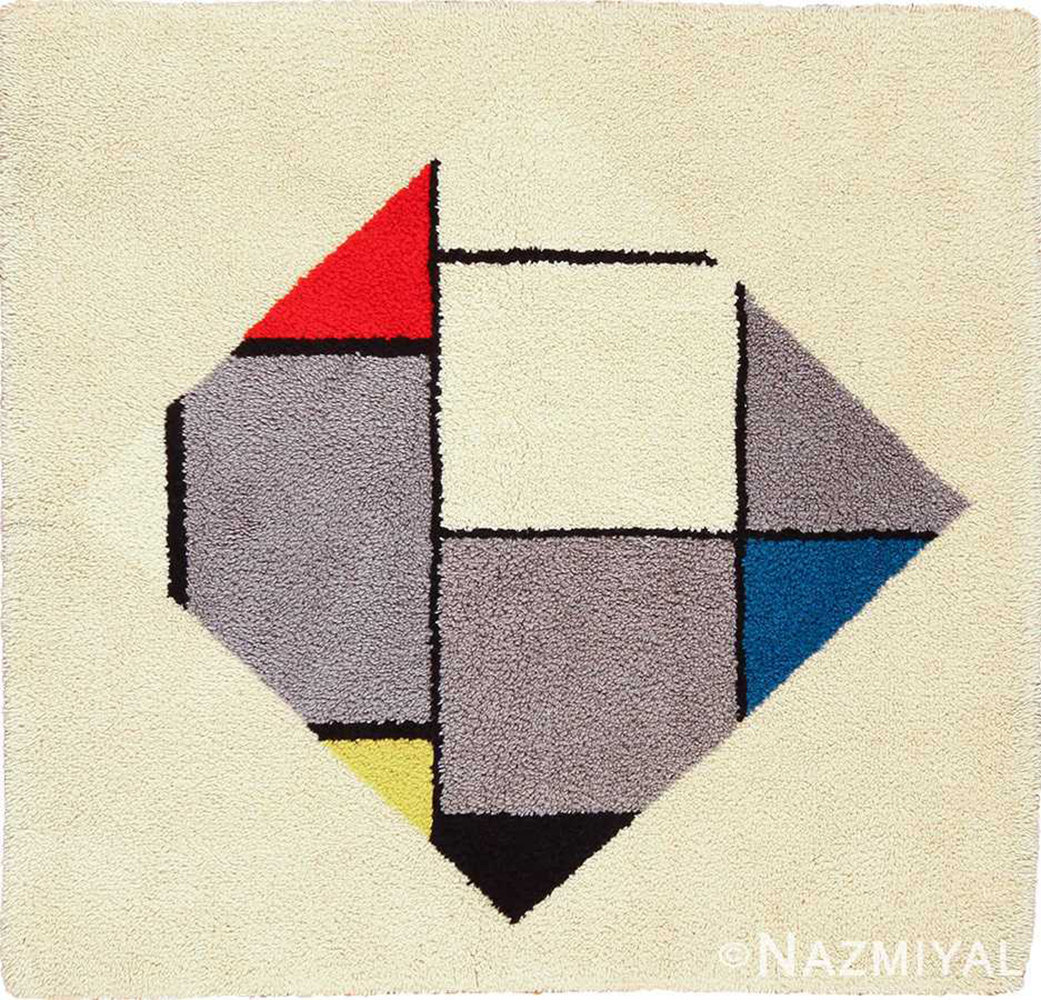 Nazmiyal Collection Square Vintage Modernist Scandinavian Mondrian ...