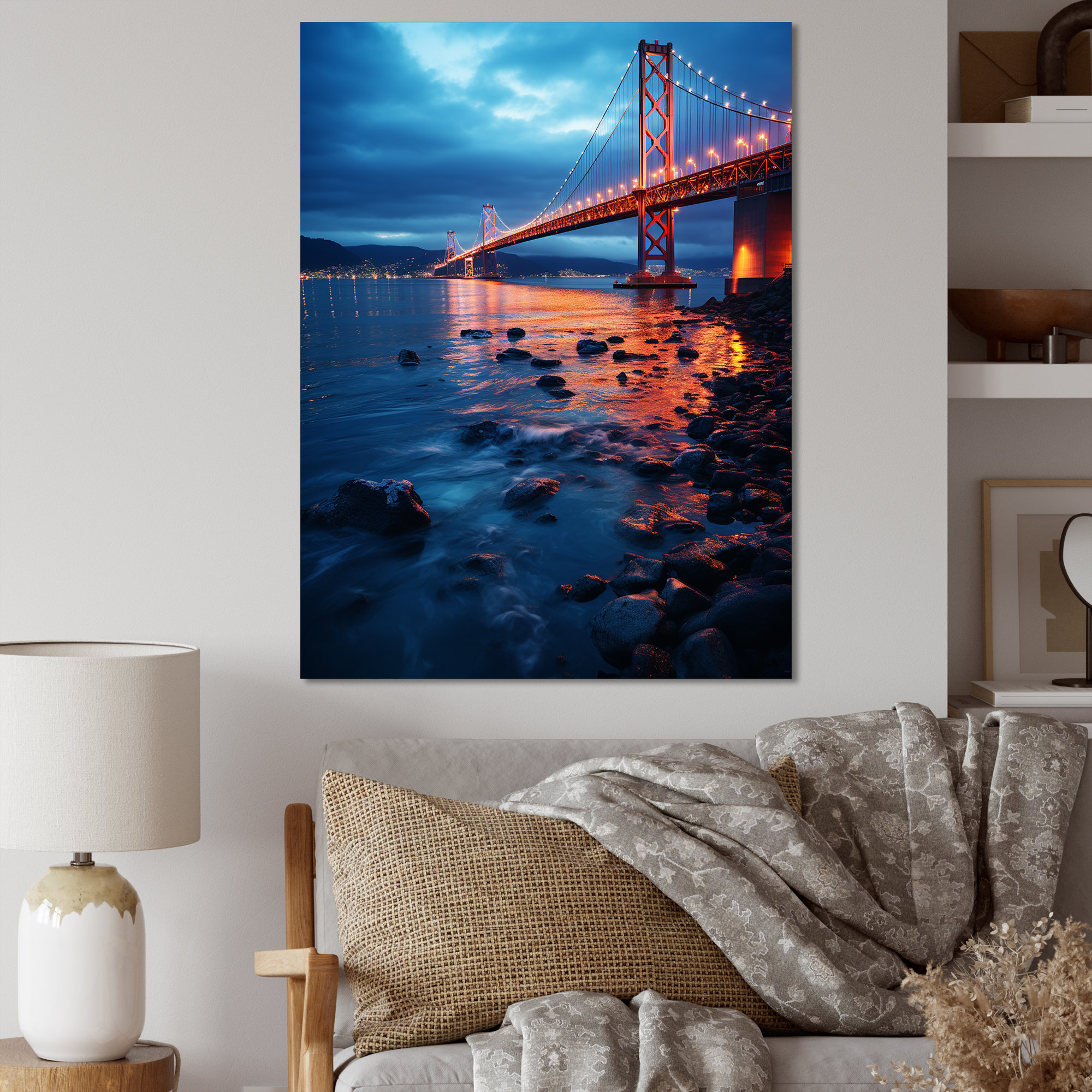 Rosecliff Heights Panoramic Bridge Sunrise II - Bridges Wall Art | Wayfair