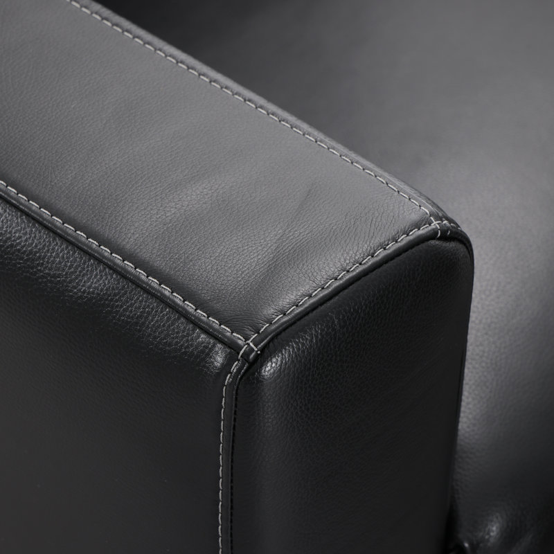 Latitude Run® Cerellia 83.46" Leather Sofa & Reviews | Wayfair