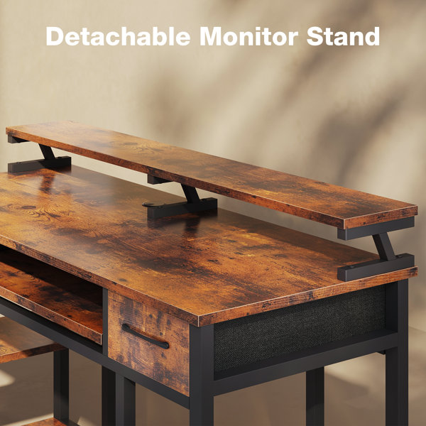 17 Stories Harbe Desk & Reviews | Wayfair