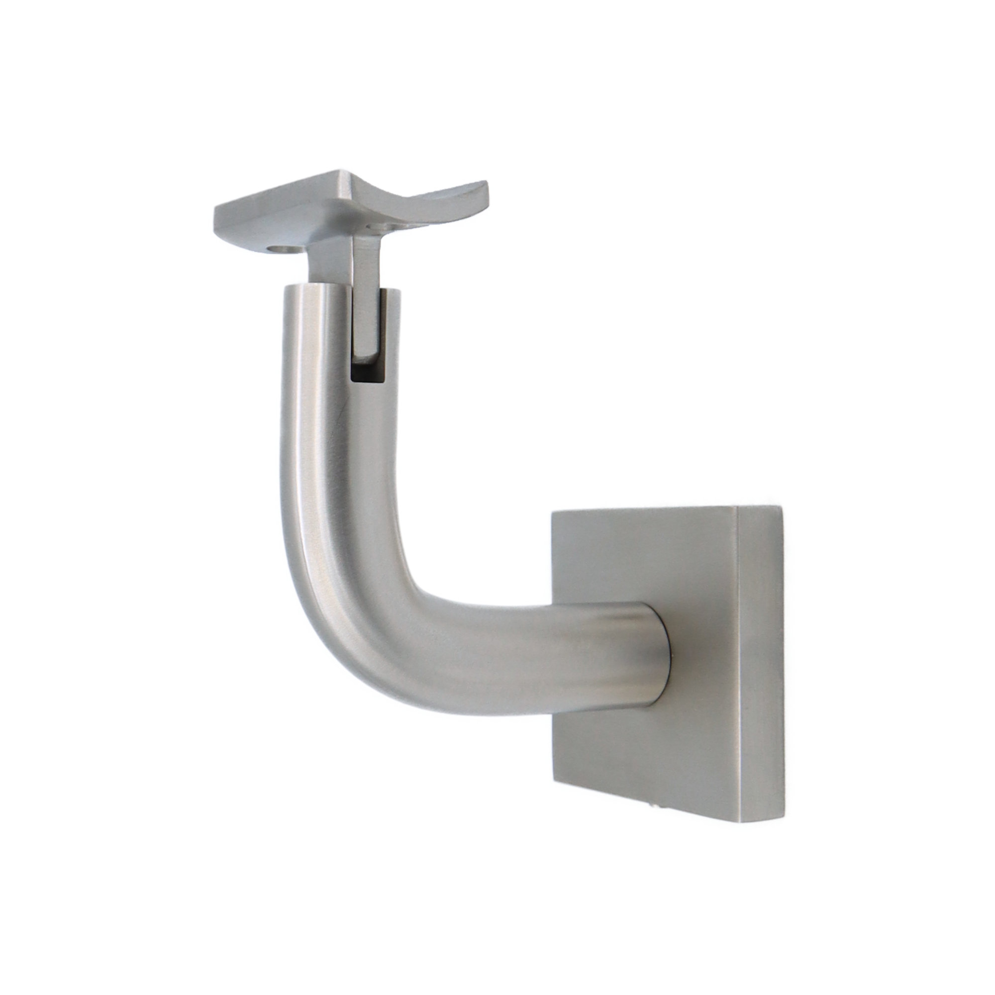 Linnea Surface Mount Handrail Bracket with Square Rose and Curved Plate ...