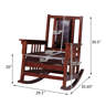 Red Barrel Studio® Shamila Solid Wood Rocking Chair | Wayfair