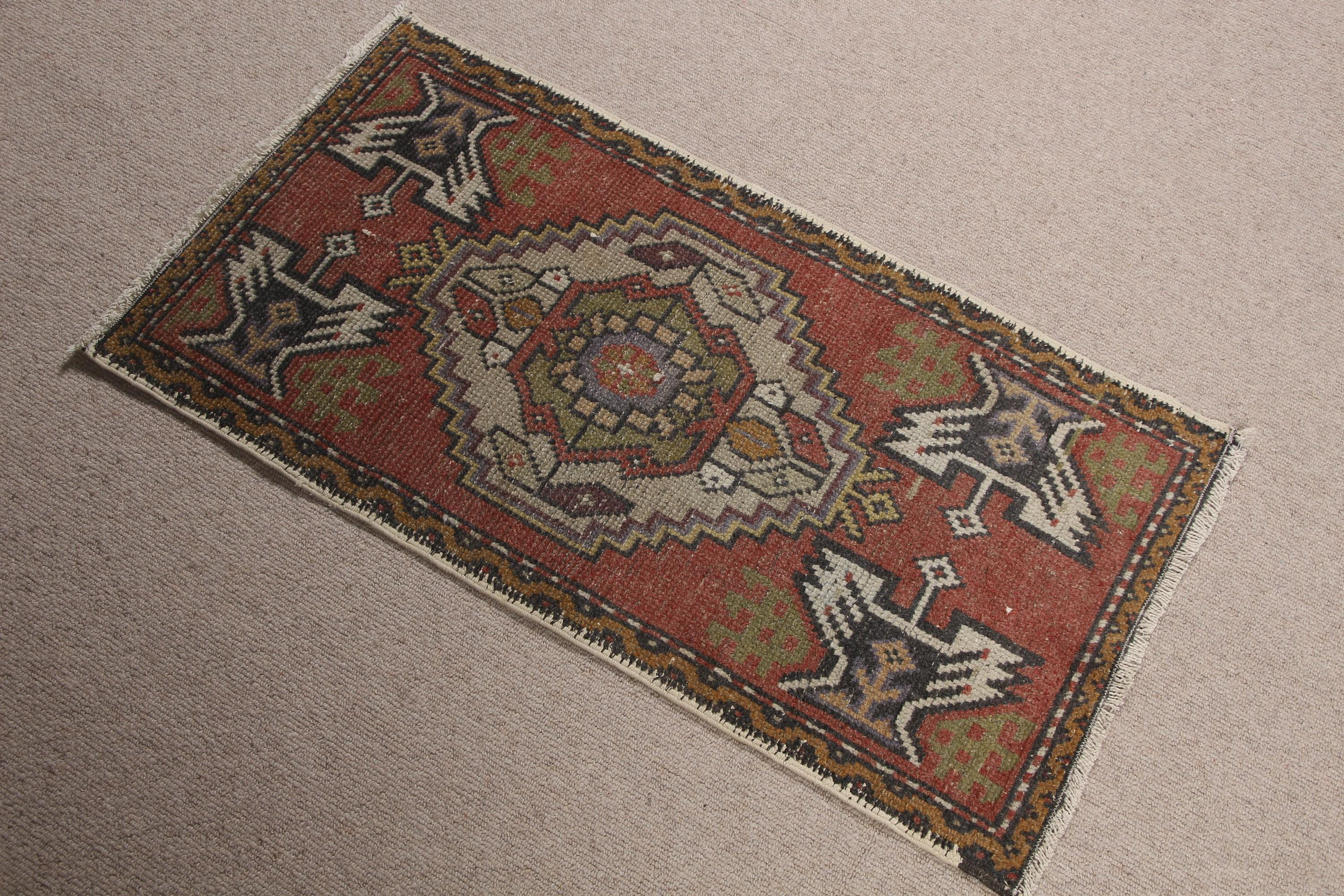 Bungalow Rose Revitalize Your Entryway With This Red Handwoven Wool Rug ...
