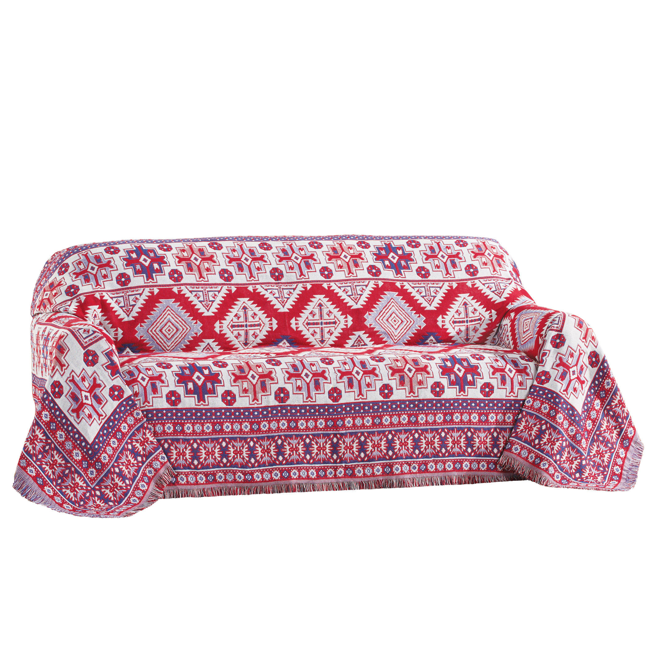 Foundry Select Southwest Tapestry Fringe Border Furniture Cover | Wayfair