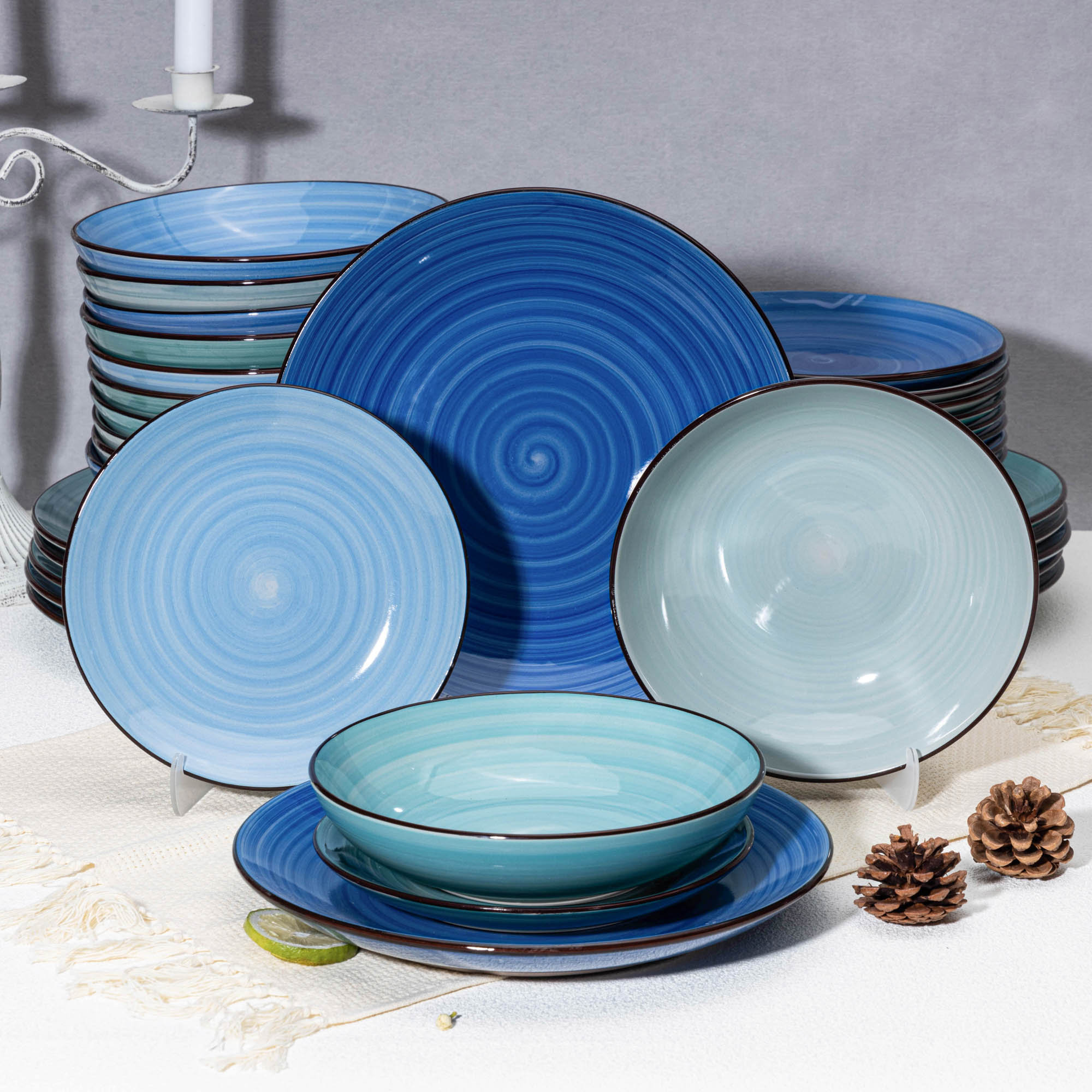 Latitude Run® Thuringowa Stoneware Dinnerware Set, Service For 12 ...