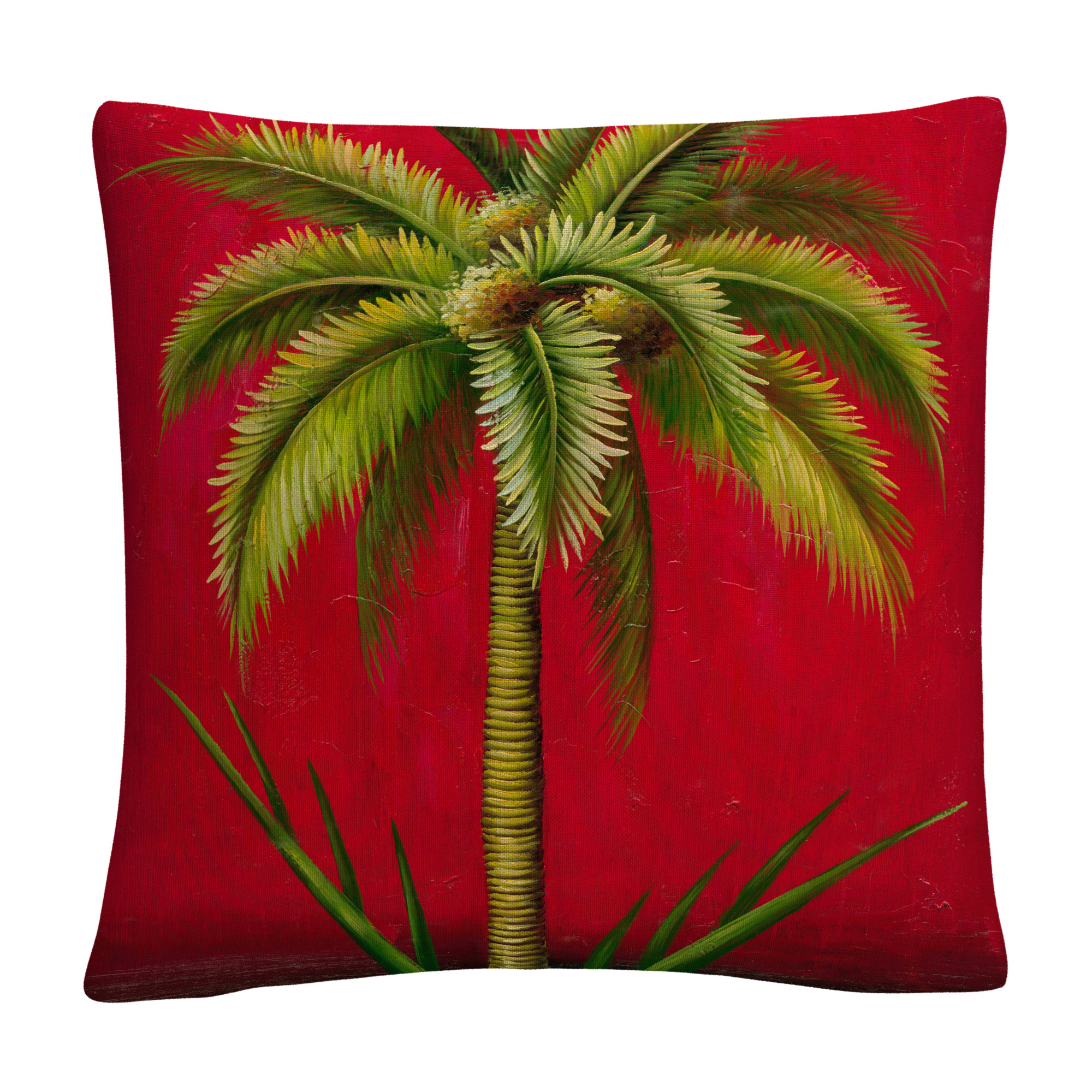 Trademark Fine Art Masters Fine Art Tropical Palm I Decorative Throw ...