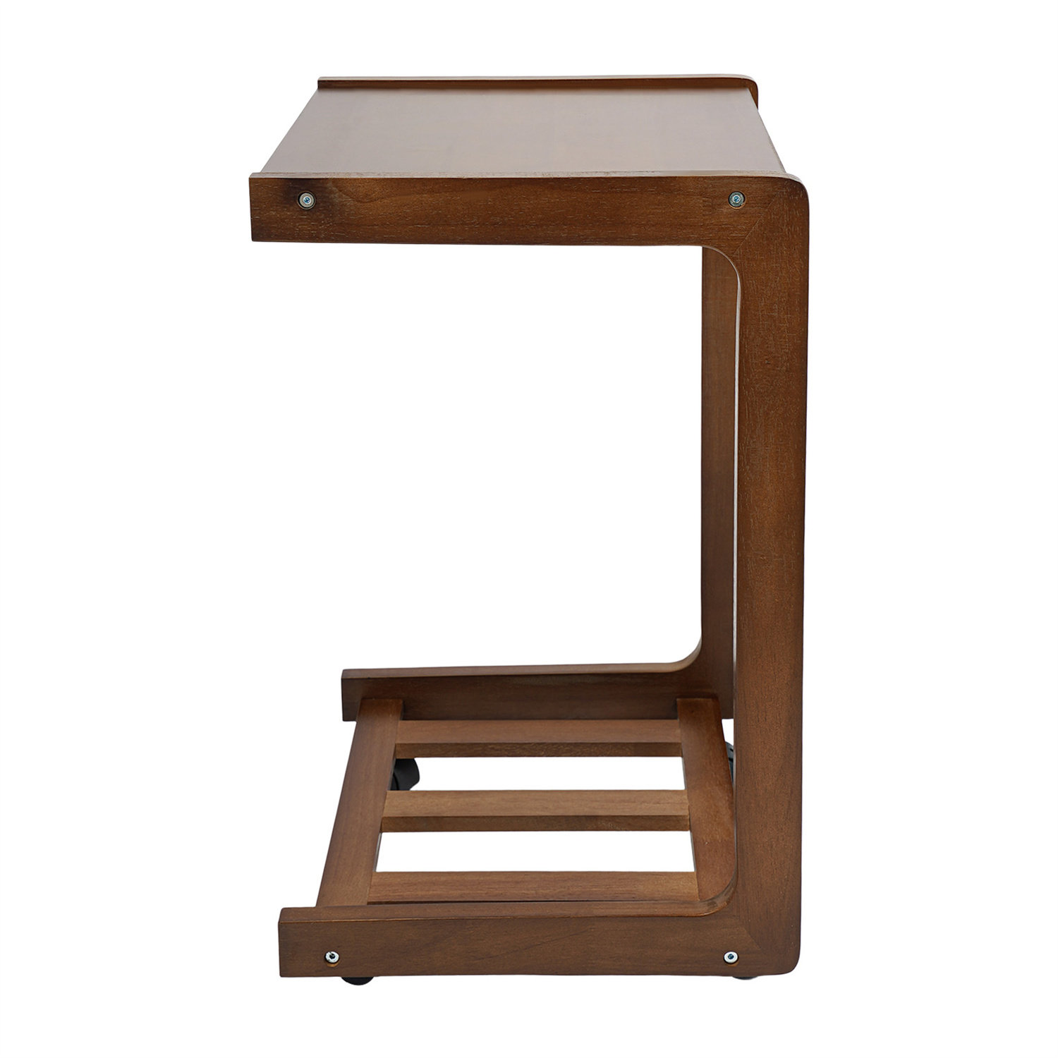 George Oliver C-Shaped End Table With Wheels | Wayfair