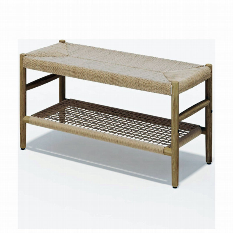 Hokku Designs Indoor Entryway Bench Mid-Century Long Bench | Wayfair
