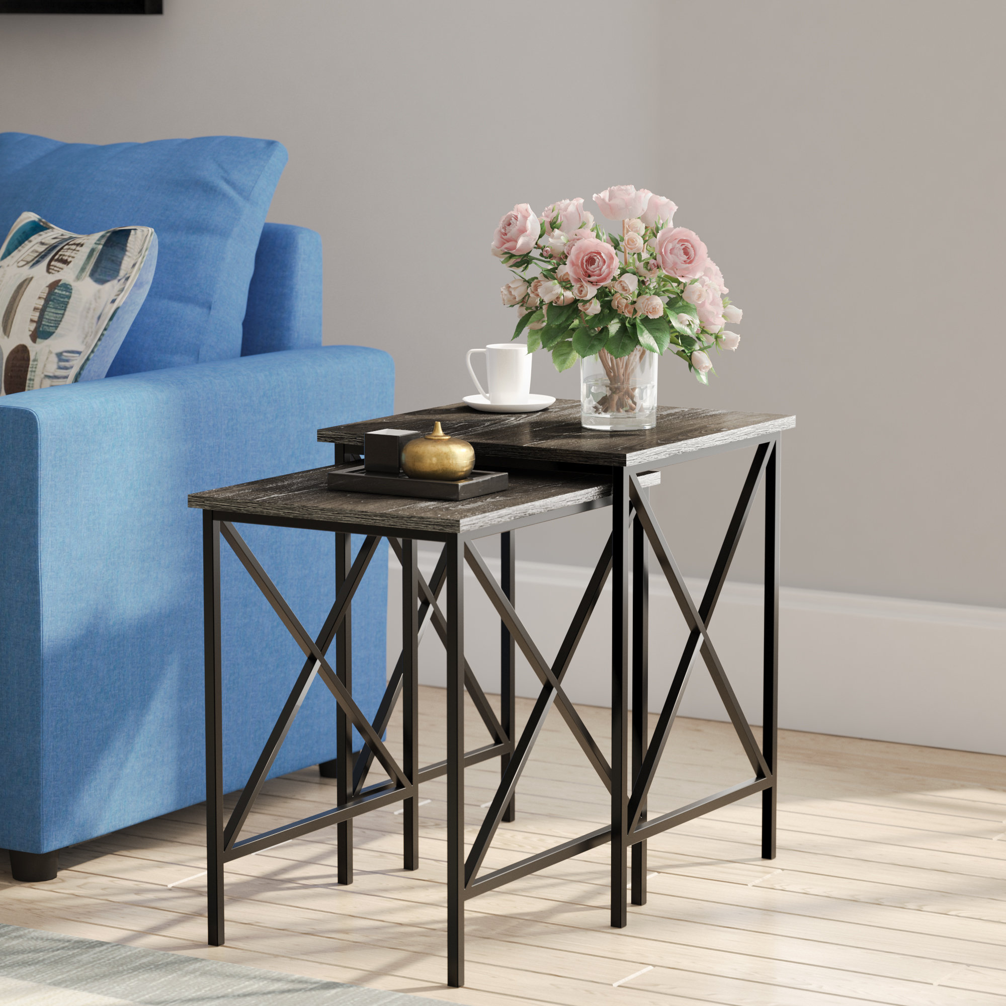 Andover Mills Abbottsmoor 2 Piece Nesting Tables & Reviews - Wayfair Canada