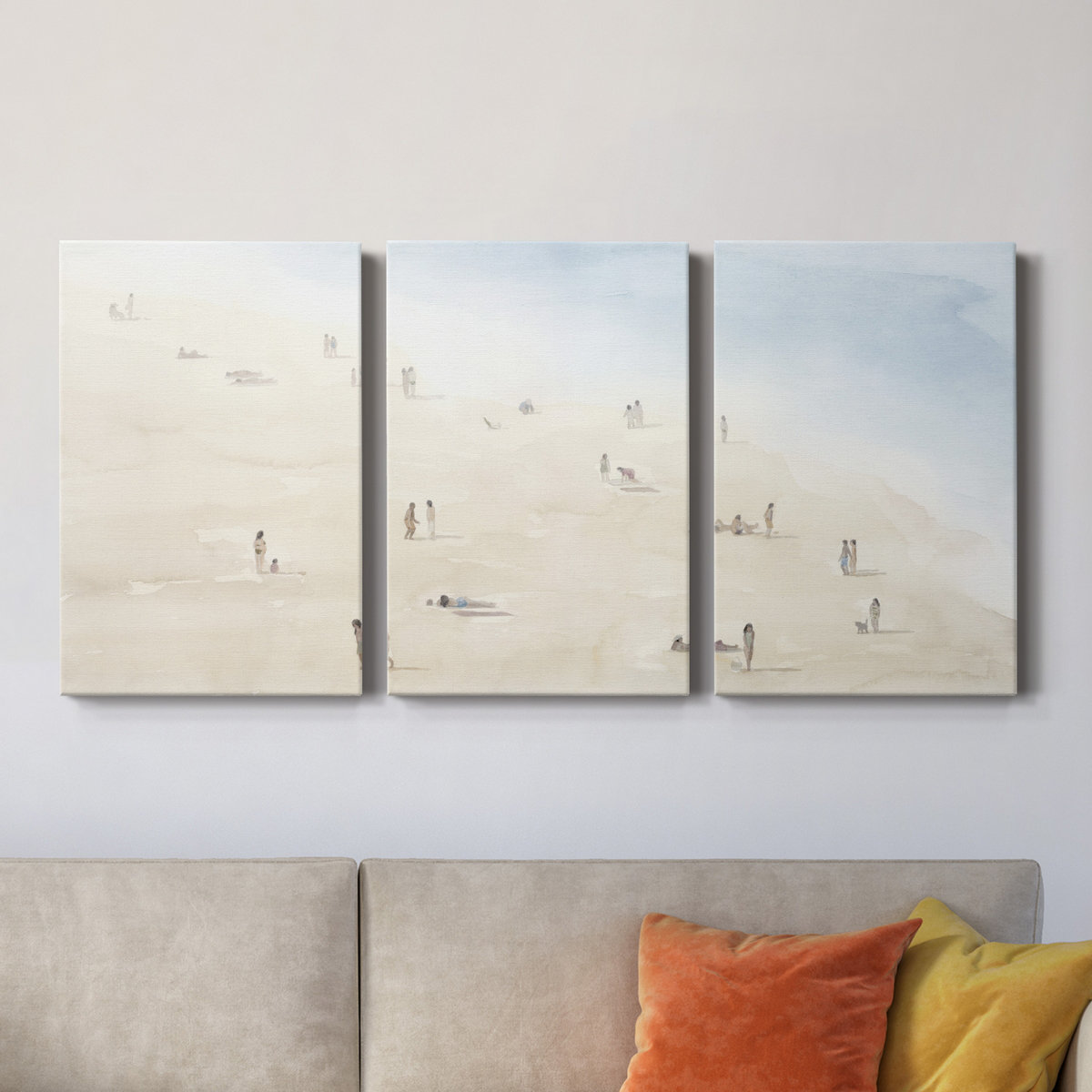 Red Barrel Studio Beach Goers III- Premium Gallery Wrapped Canvas ...