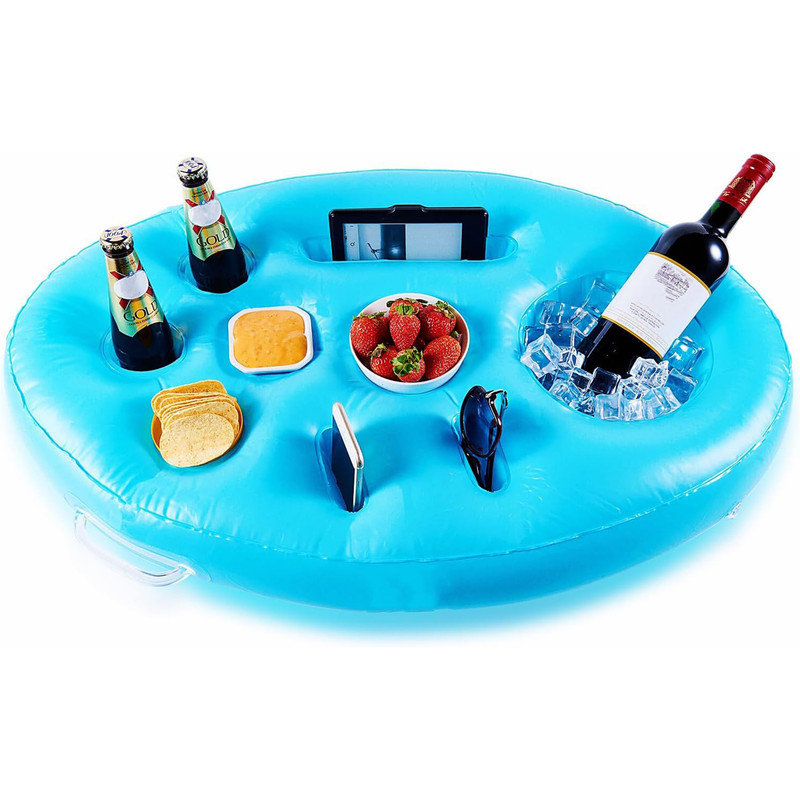 Priyet Blue Pool Drink Holder Floats,for Swimming Pools and Hot Tub ...