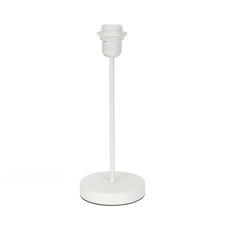 17 Stories Romeir Metal White Single Stem Table Lamp Base | Wayfair.co.uk