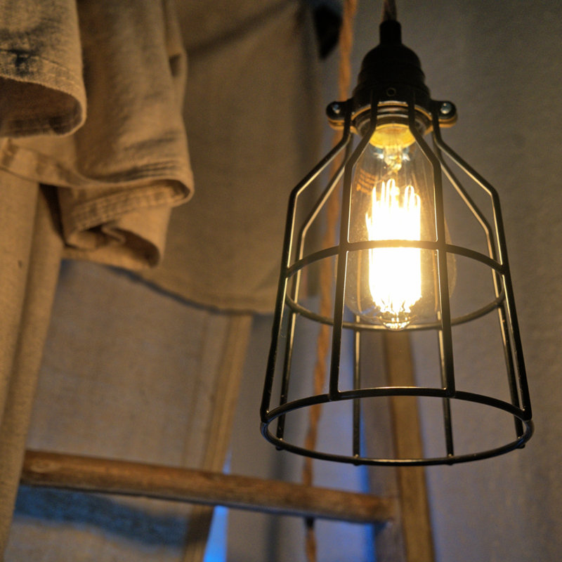 Newhouse Lighting Metal Lamp Guard 1-Light Kitchen Island Pendant ...