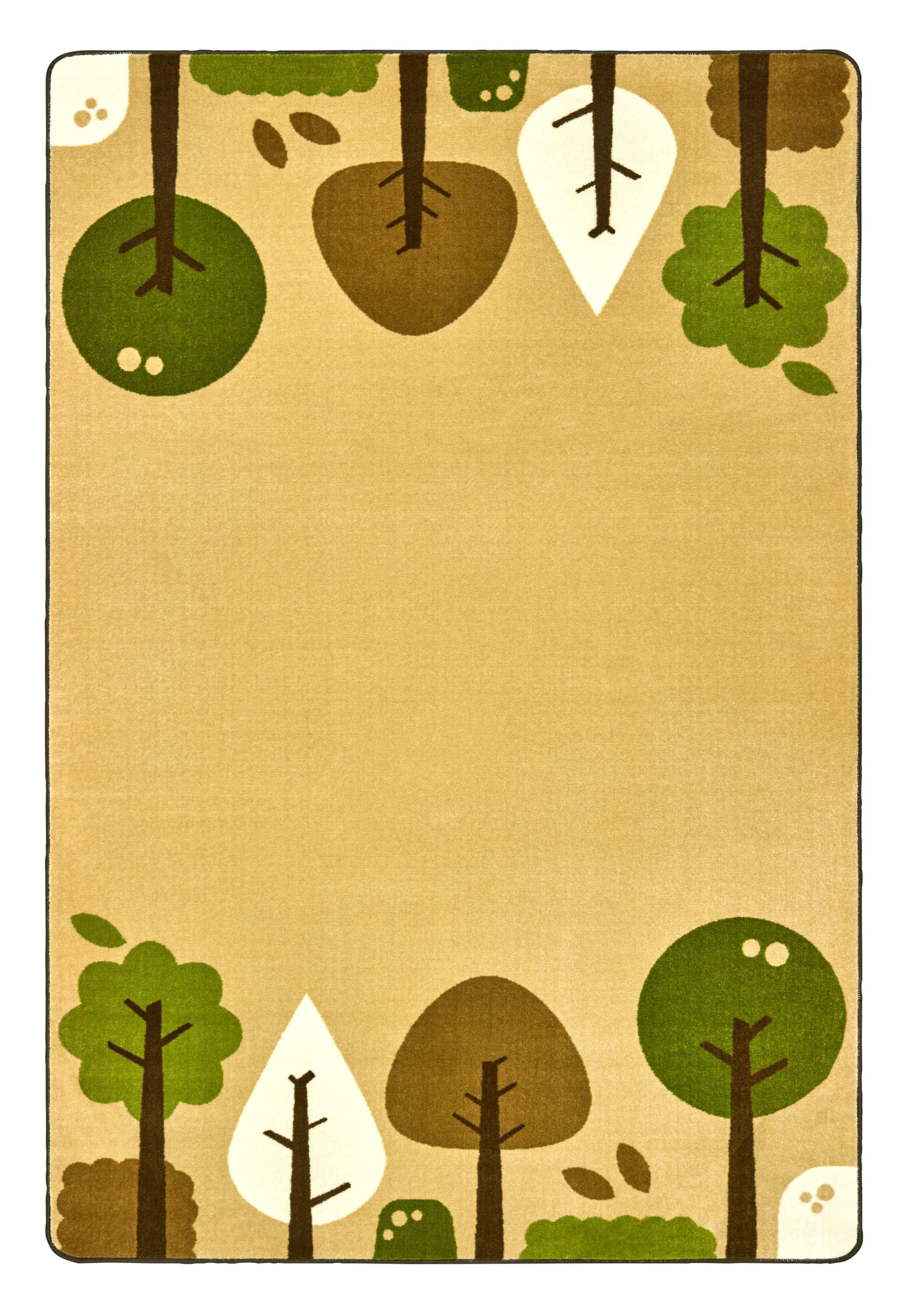 Carpets for Kids Tranquil Trees KIDSoft Rectangle Tufted Nylon Area Rug ...
