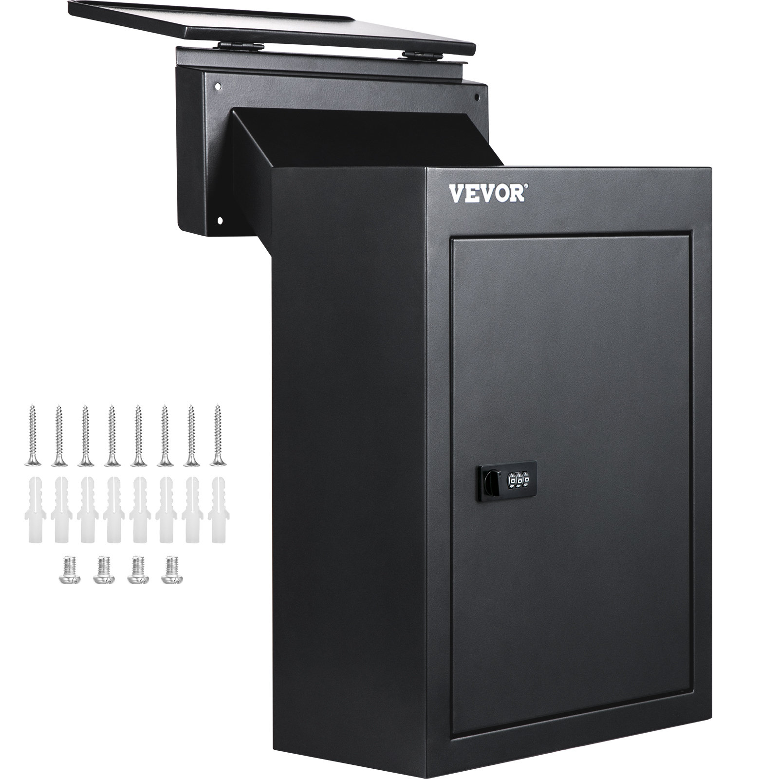VEVOR Through The Wall Drop Box, 12.5''''X6.3''''X16.9'''' Mail Drop ...