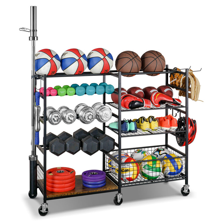 WFX Utility™ Metal Freestanding Multi-Use Sports Rack & Reviews | Wayfair