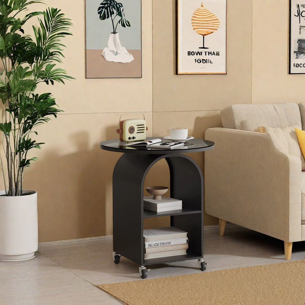 AWORET Movable Black Cat House Coffee Table | Wayfair