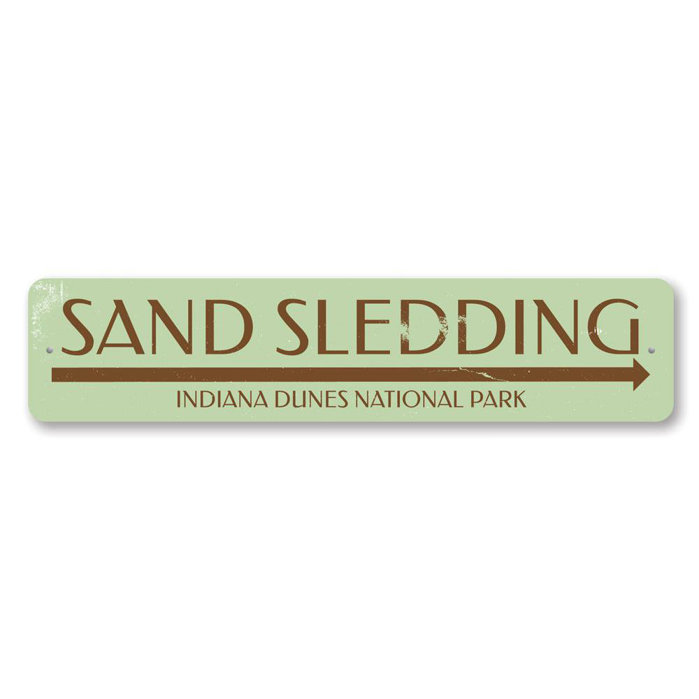 Lizton Sign Shop, Inc Sand Sledding Custom Aluminum Sign | Wayfair