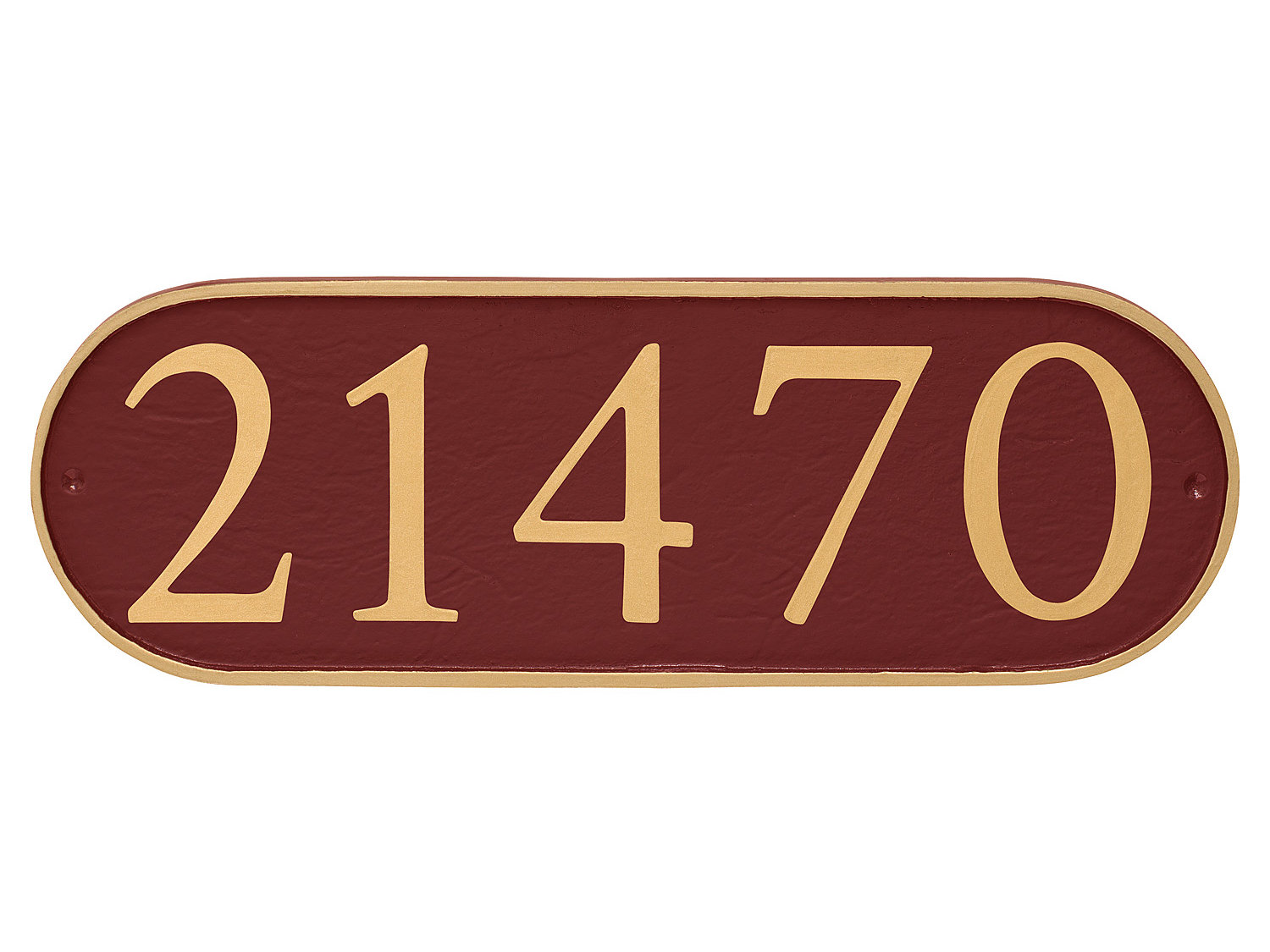 Montague Metal Products Inc. Serif Oblong 1-Line Wall Address Plaque ...