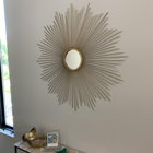 George Oliver Delfina Metal Flat Wall Mirror & Reviews | Wayfair