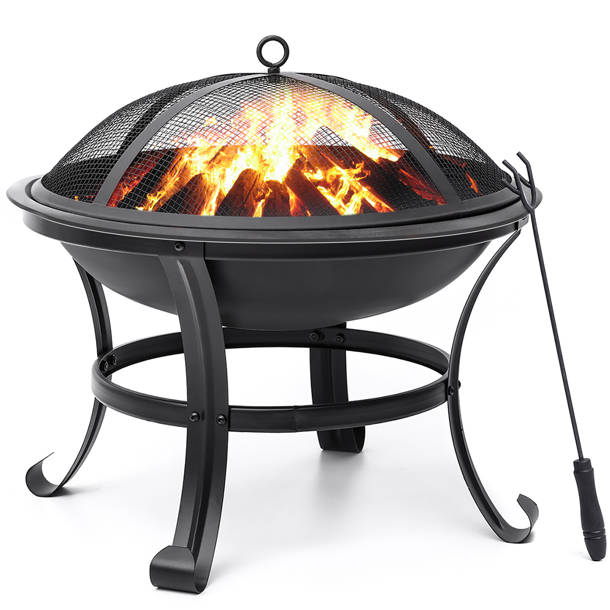 Sol 72 Outdoor™ Martinique 20" H x 22" W Steel Outdoor Fire Pit with ...