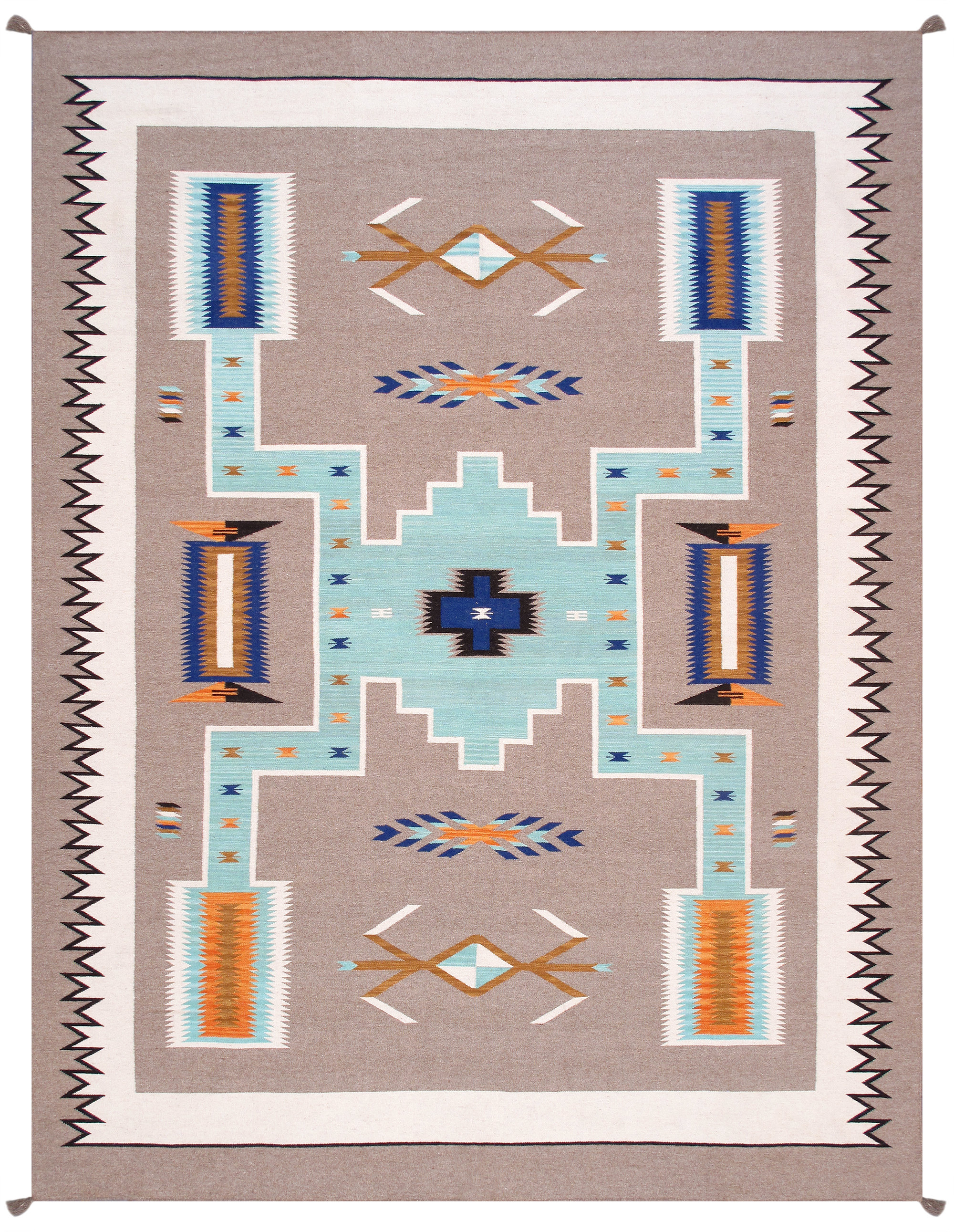 Pasargad Tuscany Southwestern Handmade Flatweave Rectangle 9' x 11'11 ...