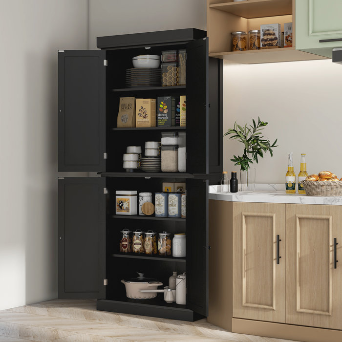 HomCom 72.5'' Kitchen Pantry & Reviews | Wayfair