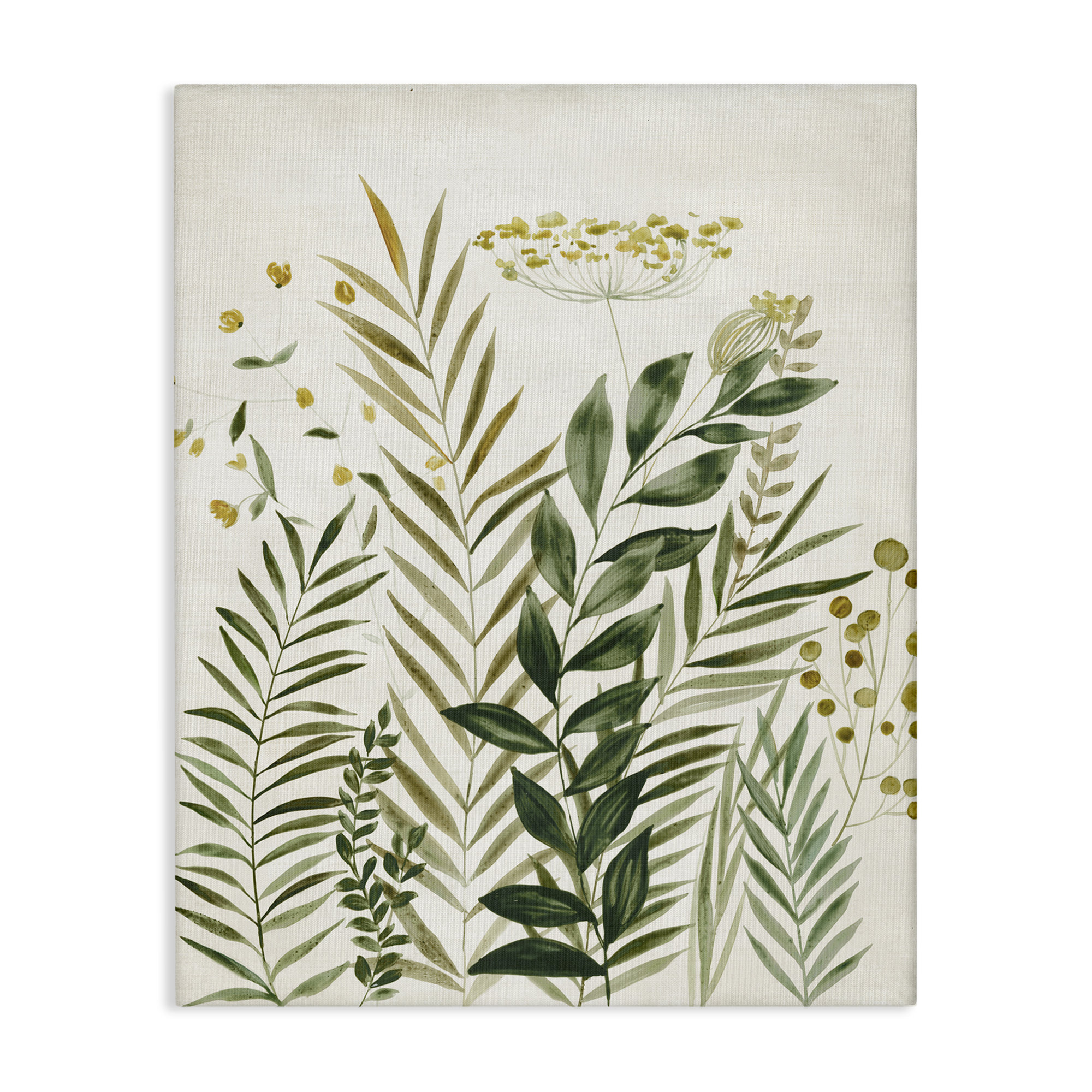 Bay Isle Home™ Palm Leaves & Herbs Canvas Wall Art by Hannah Dawson ...