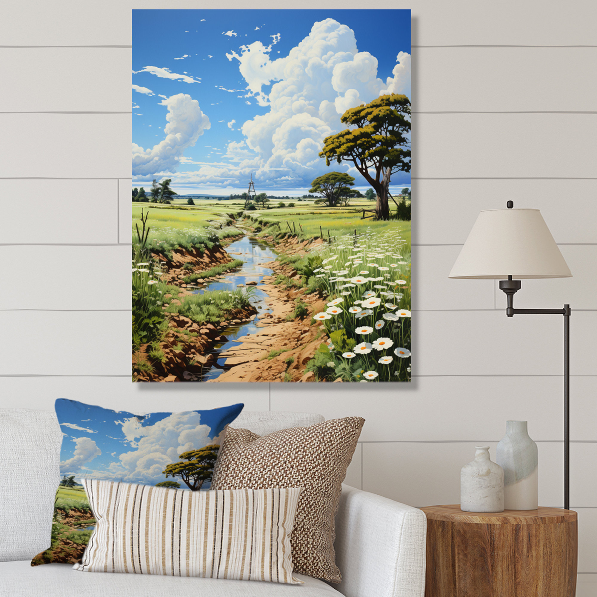 Red Barrel Studio® Clouds Ethereal Clouds Pastoral - Print on Canvas ...