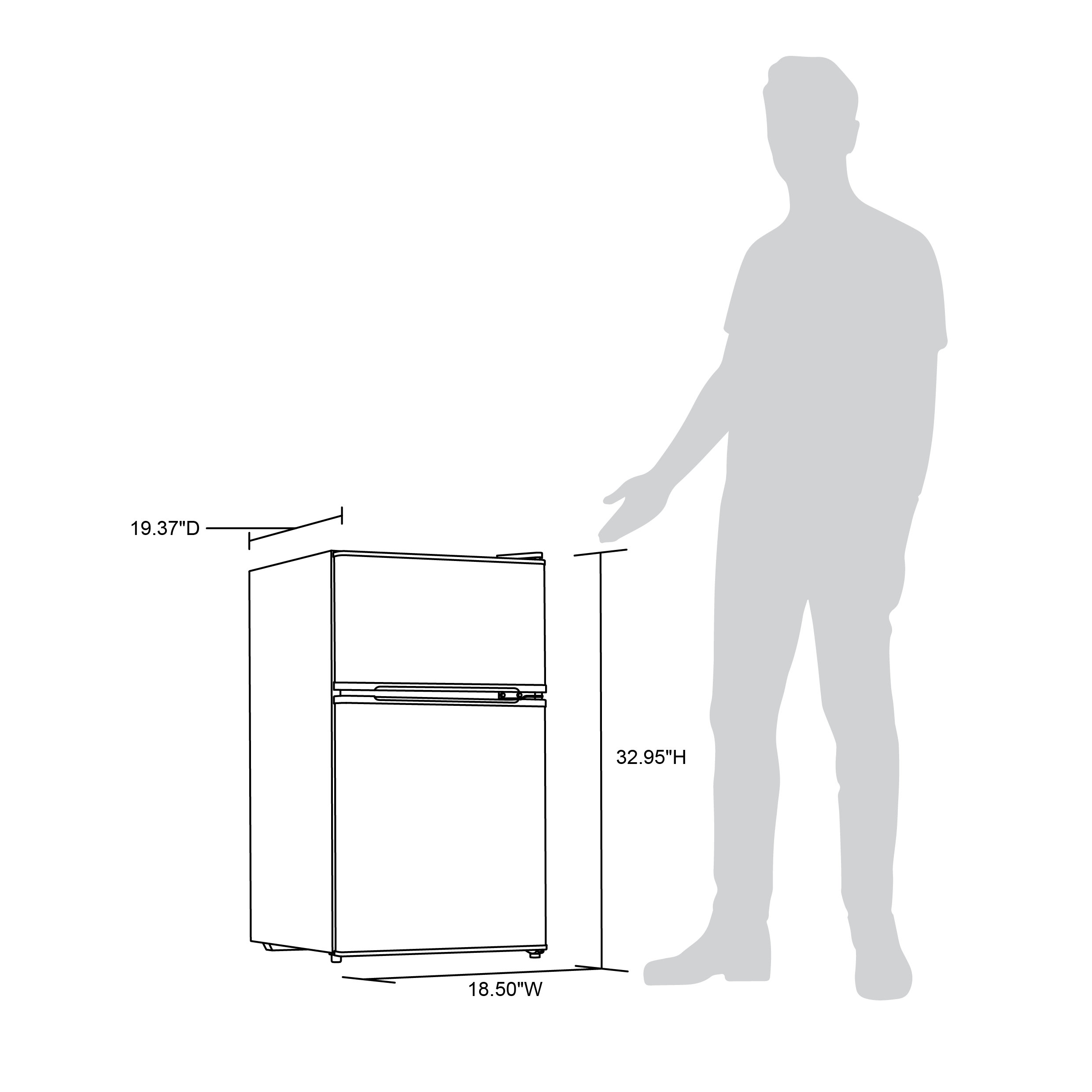 Newair Design Your Dorm Room 3.1 Cubic Feet cu. ft. Freestanding Mini ...