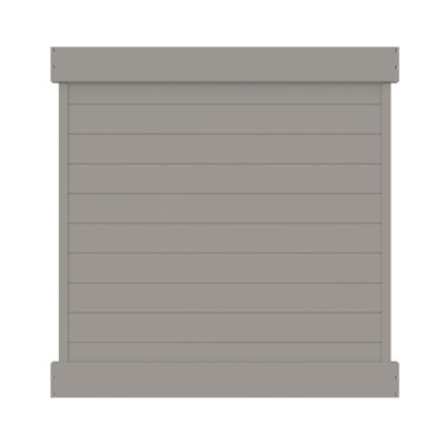 Barrette Outdoor Living Horizontal Fence Driftwood Vinyl Privacy Panel ...