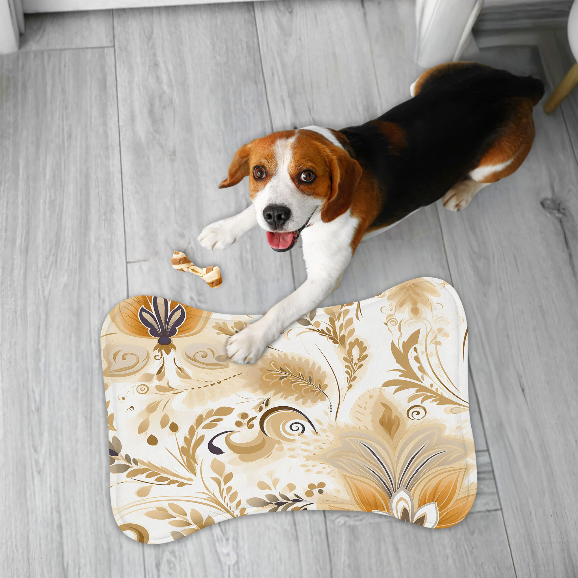 MentionedYou Fancy Vibes - 1 Piece Bone Shape Feeding Mat | Wayfair